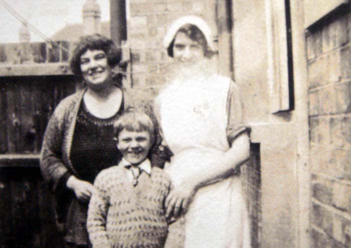 Frances Glover, John Glover and housekeeper
